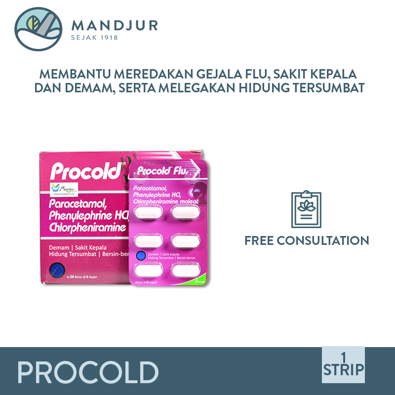 Jual Procold Obat Flu [6 Kaplet/ Strip] di Seller CV PUMUNU ...