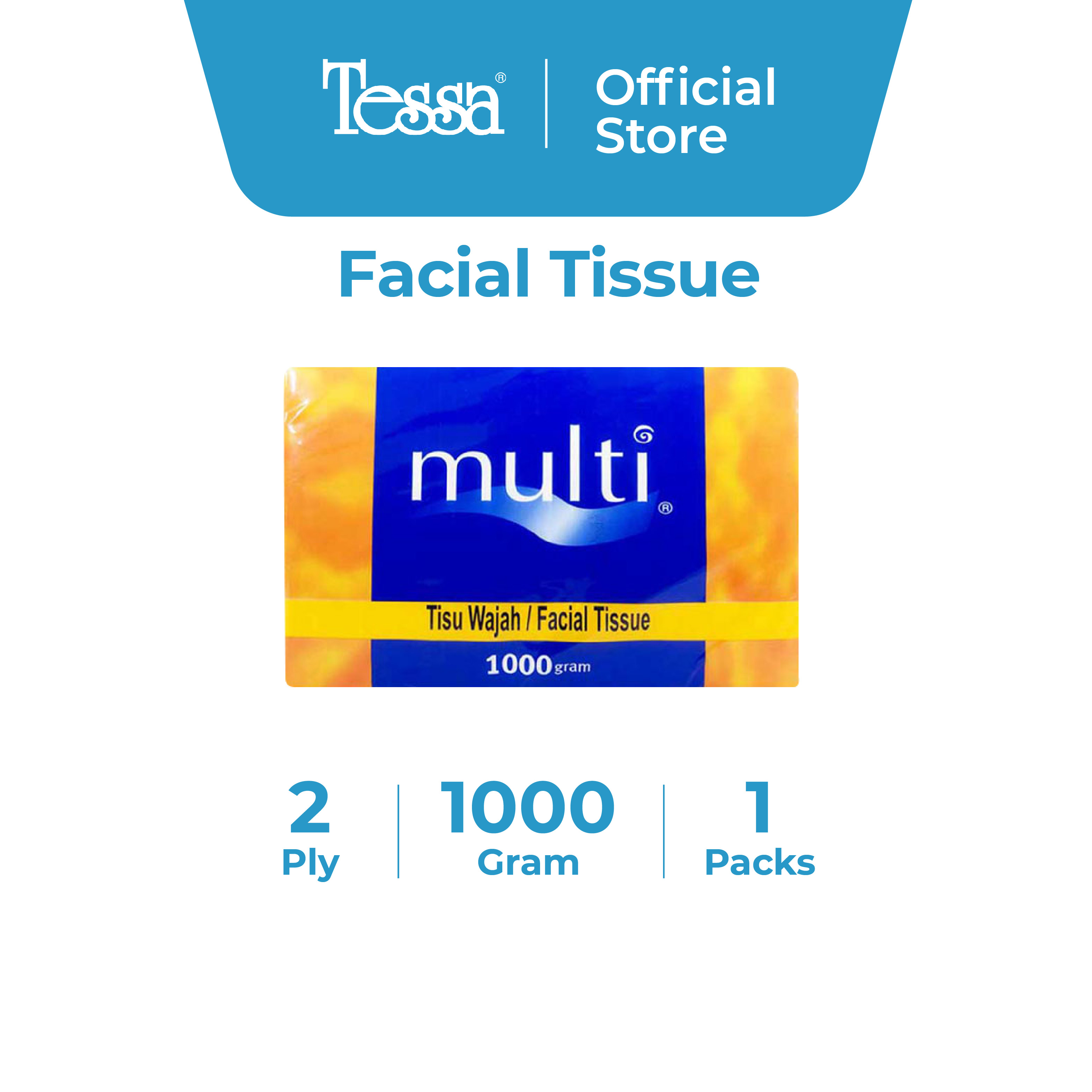 Promo Multi Facial Tisu 1000 G - 2 Ply Diskon 43% Di Seller Tessa ...