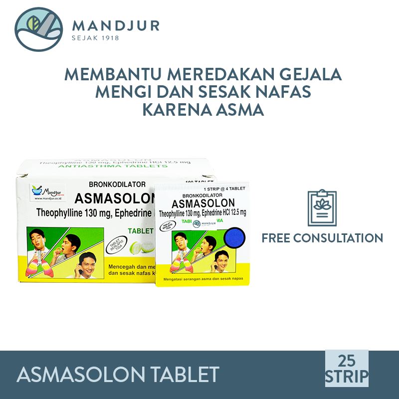 Jual ASMASOLON STR 4'S (4 TABLET/STRIP) di Seller K24 Klik - Kota ...