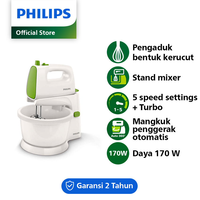 Jual Philips Hr1559/40 Standing Mixer White Green Di Seller Blibli.com ...