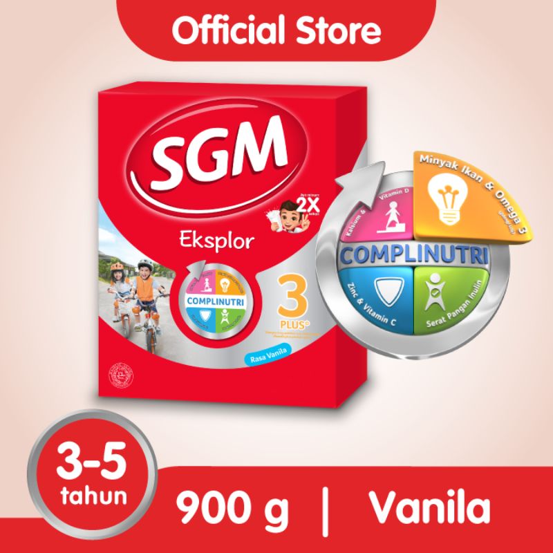 Jual Medan - SGM Eksplor 3+ Complinutri Vanila Susu Formula [900gr] di Seller Bliblimart Go ...