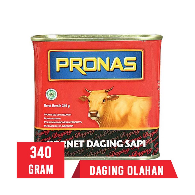 Jual PRONAS Cornet Beef Daging Olahan Kaleng [340g] di Seller Ok.grosir ...