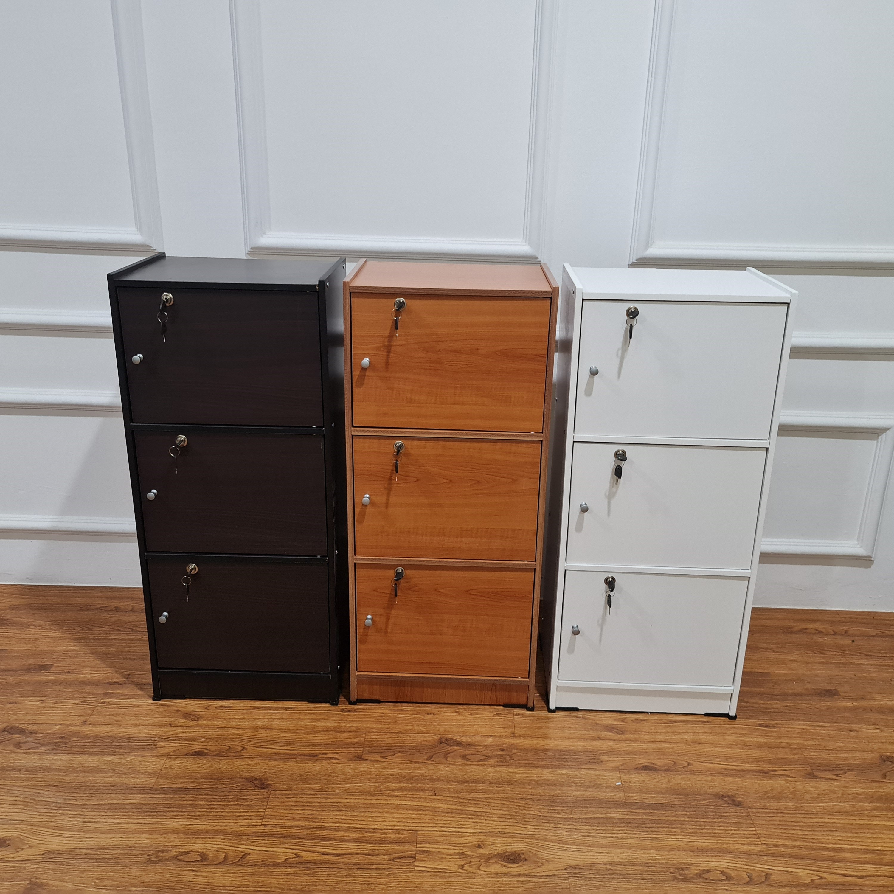 Promo RAK SUSUN LACI SUSUN RAK COKLAT 3 LACI RAK PENYIMPANAN LEMARI ...