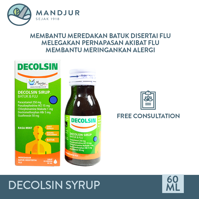 Jual Decolsin Syrup Obat Batuk dan Flu di Seller Dede collection ...