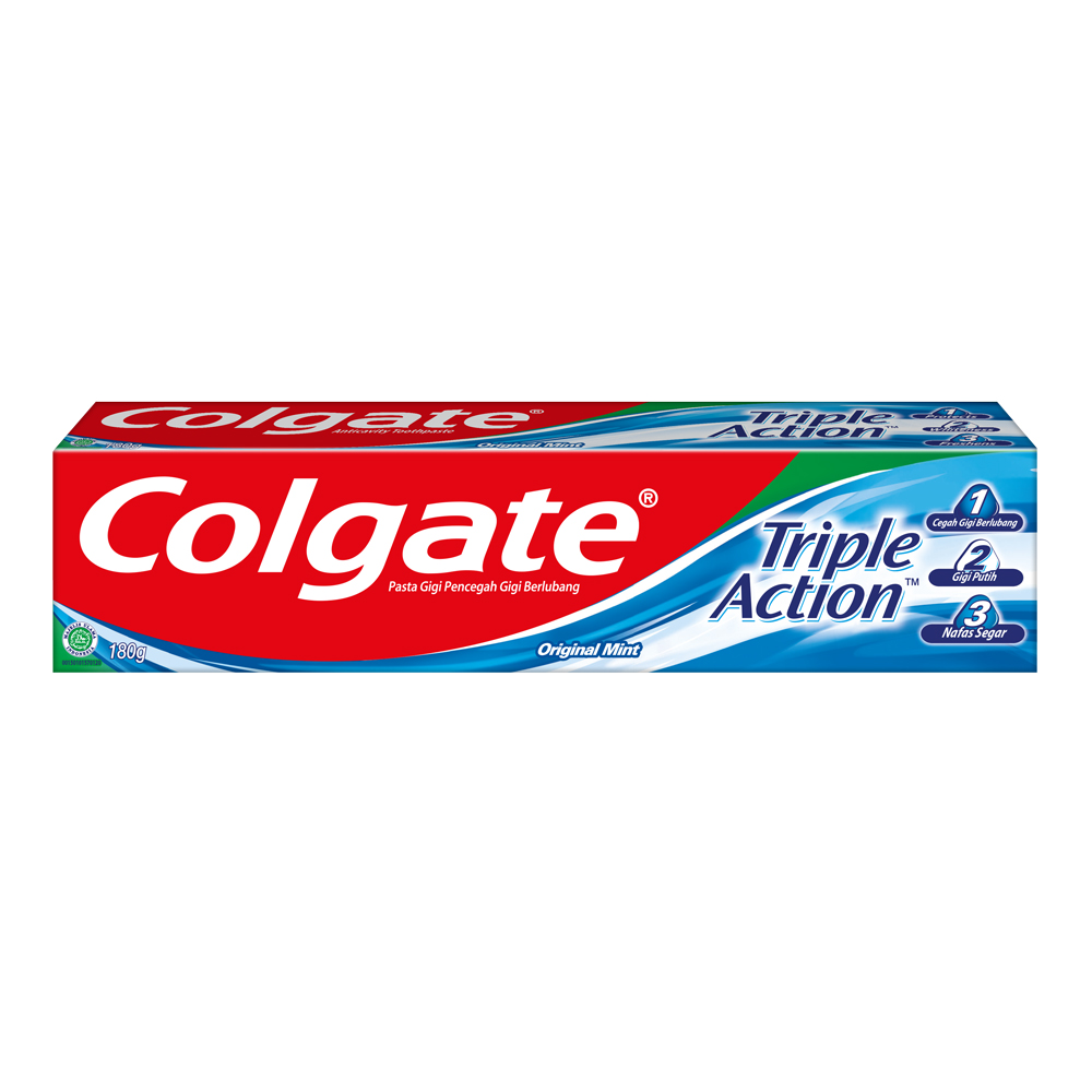 Jual Colgate Triple Action Toothpaste 180g Di Seller Farmers Market ...