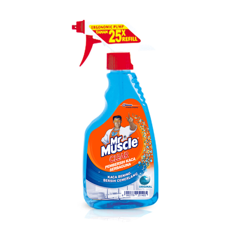 Promo Mr. Muscle Clear Pembersih Kaca Serbaguna Clear Original Kemasan ...