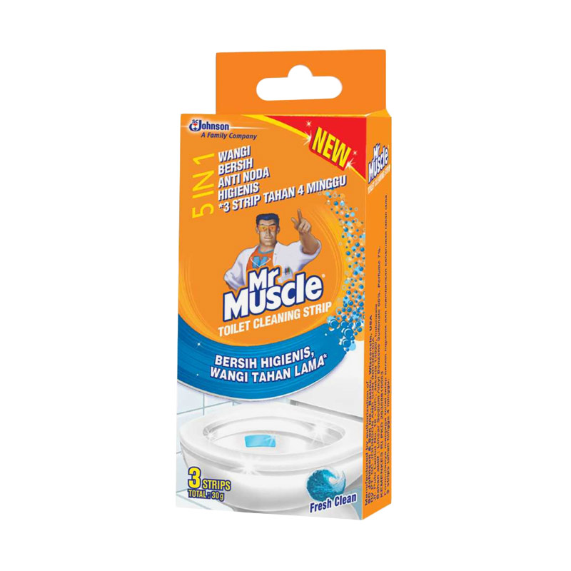 Jual MR. MUSCLE Toilet Cleaning Strip Fresh Clean Pembersih Kamar Mandi ...