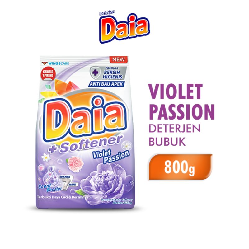 Promo Daia 61022 Softener Violet Passion Detergent 800 G Diskon 21% Di Seller Wings (home ...