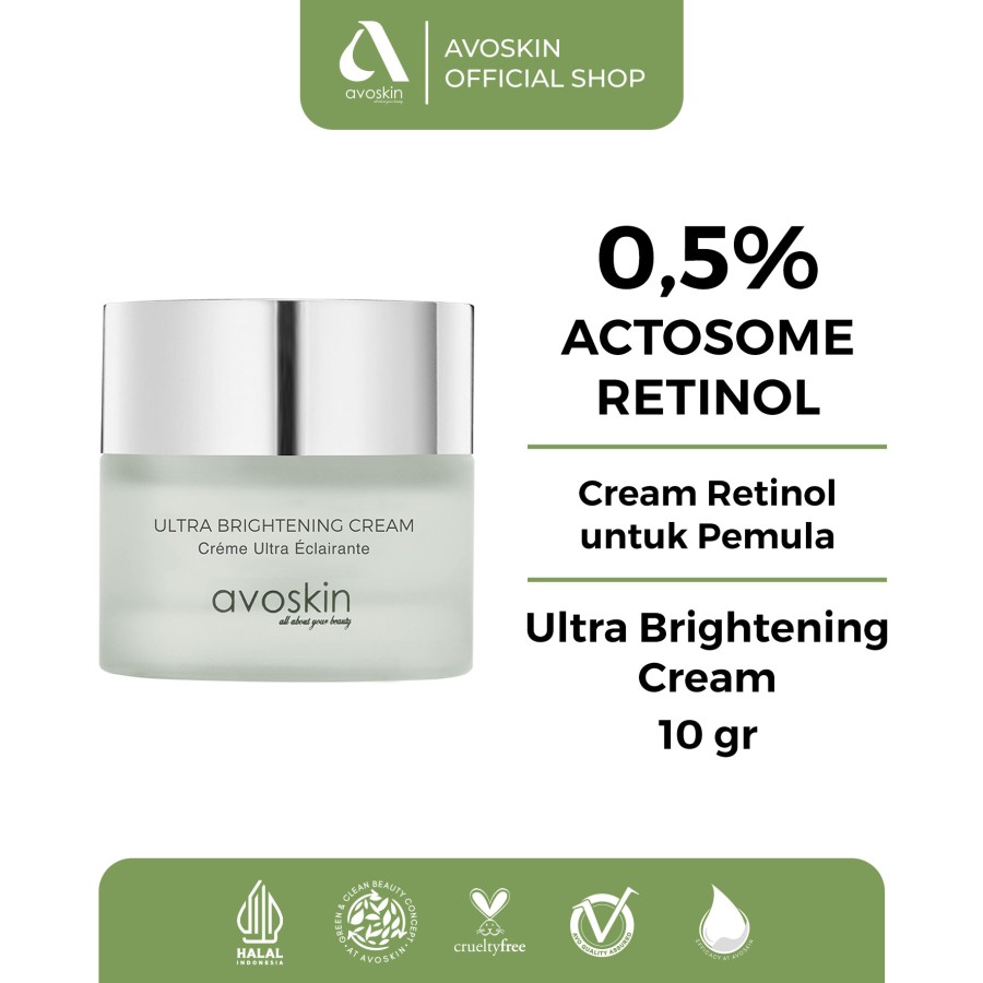 Jual Avoskin New Ultra Brightening Cream 10 Gr (krim Malam Retinol ...