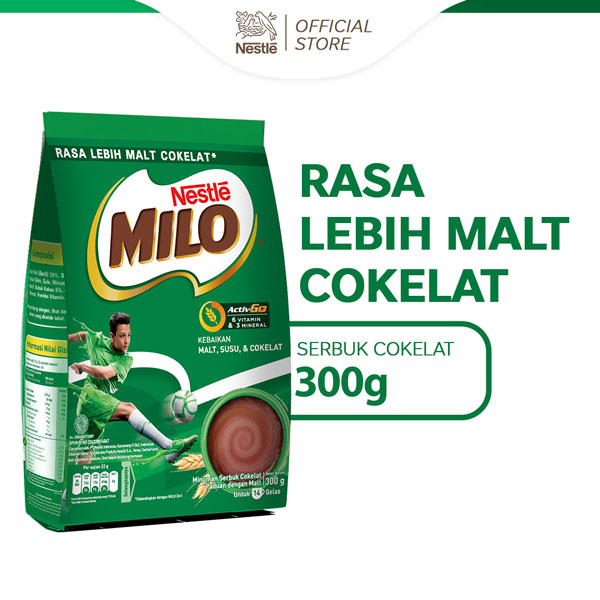 Promo Milo ACTIV-GO Minuman Coklat [300 g/ Kemasan Pouch/ 12274210 ...