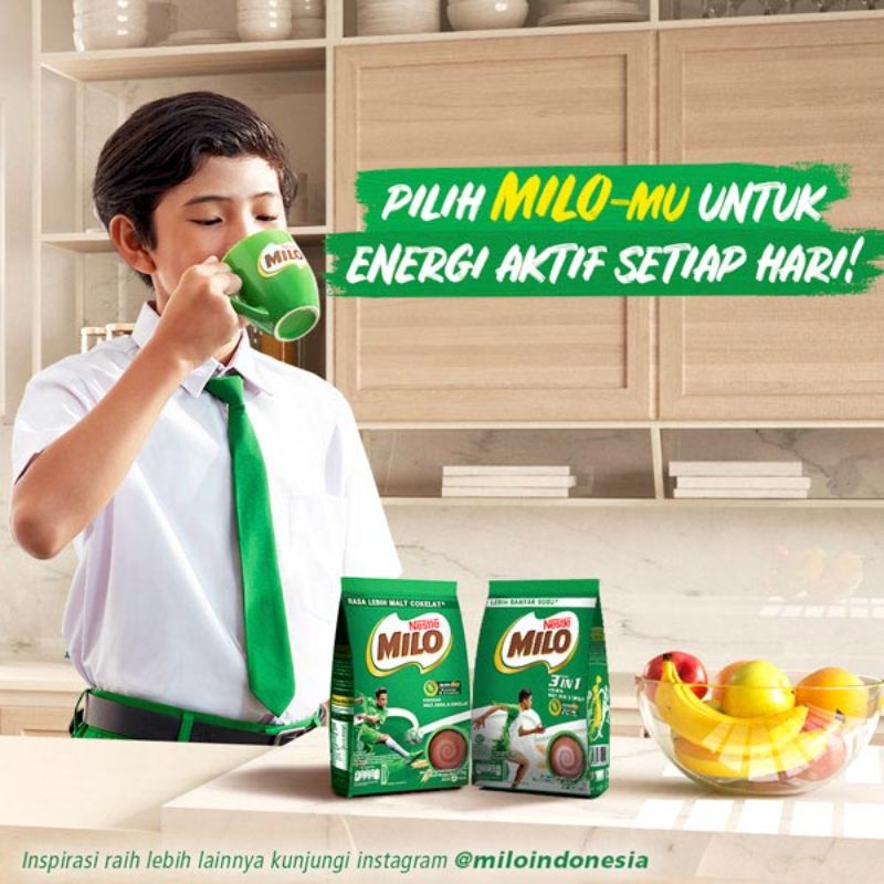 Jual Milo 3in1 Activ-go Susu Coklat Pouch 300g Di Seller Nestle ...