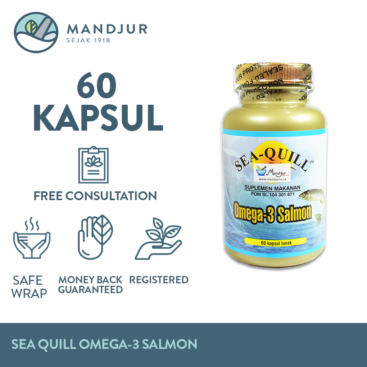 Jual Sea Quill Omega 3 Salmon Suplemen Untuk Menurunkan Kadar ...