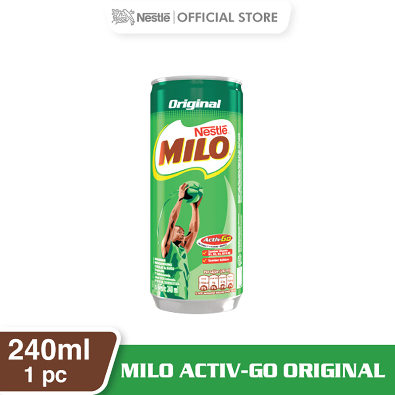 √ Nestle Milo Activ-go Minuman Mengandung Susu Dan Cokelat Siap Minum ...