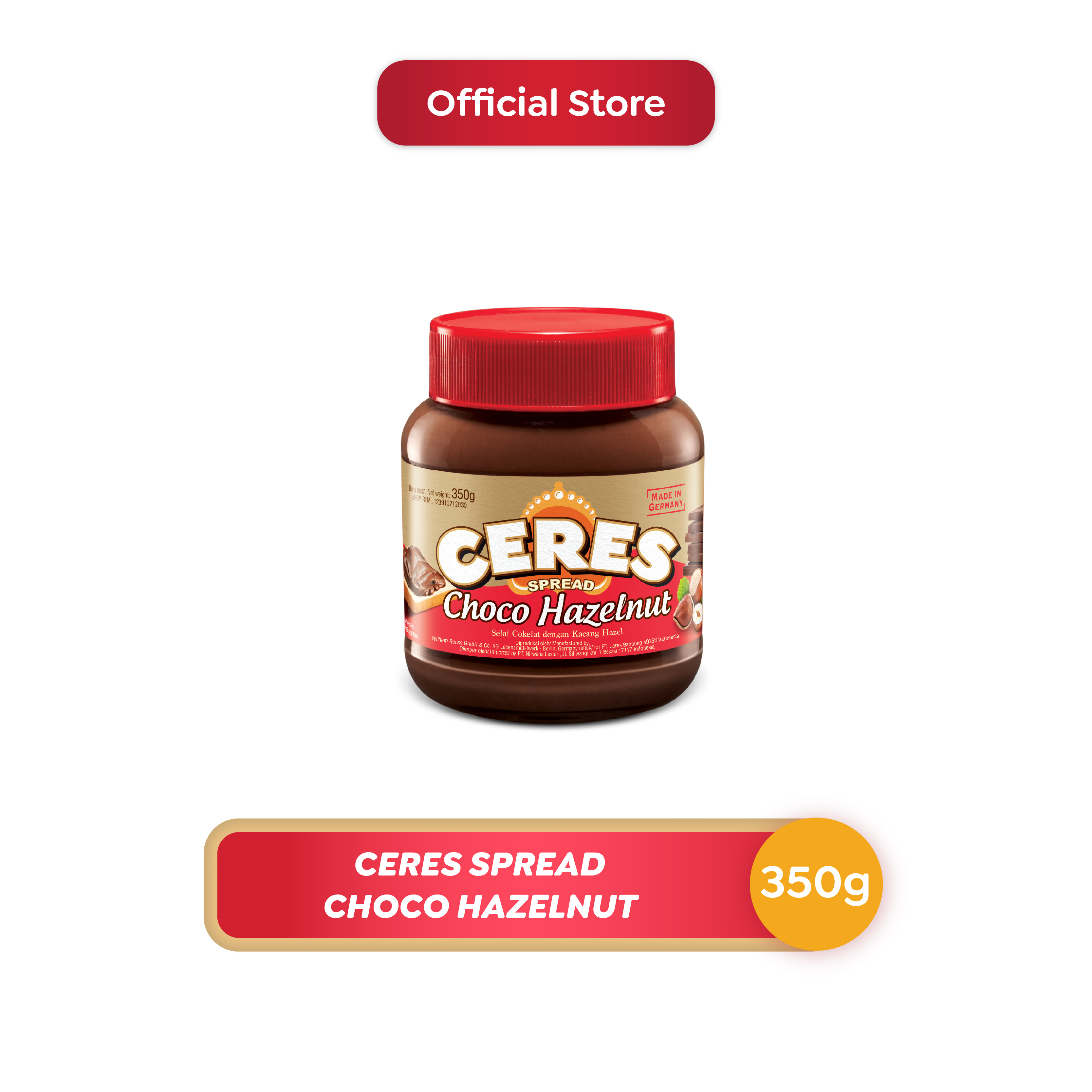 Jual Ceres Choco Hazelnut Spread [350 G] Di Seller Nirwana Lestari ...