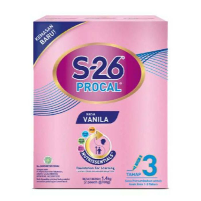 Jual S26 Procal Box Tahap 3 Susu Formula Usia 1 - 3 Tahun Rasa Vanilla ...