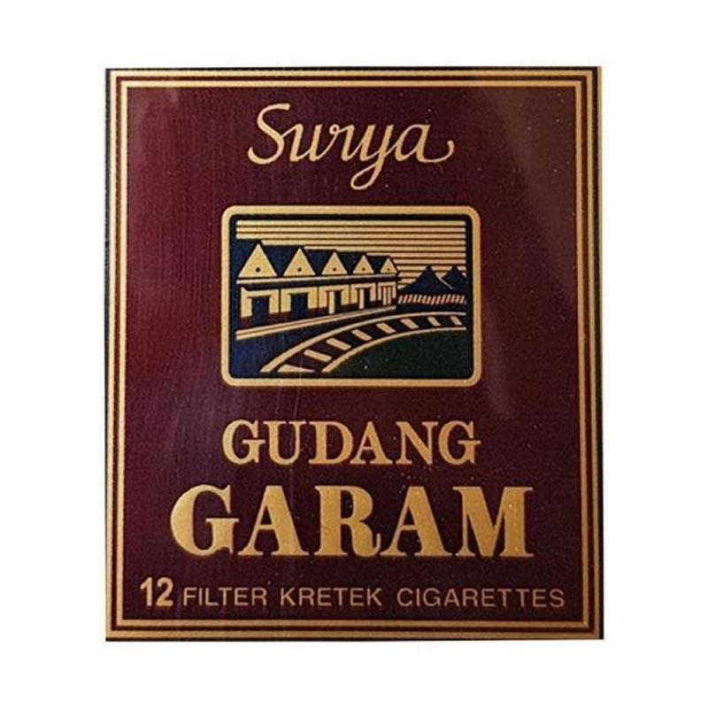 Jual Gudang Garam Surya Rokok [1 Slop/ 10 Bungkus/ 12 Batang] Dark Red ...