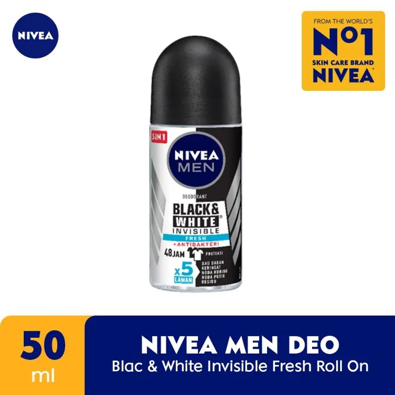 Jual NIVEA Men Deo Black & White Invisible Fresh Roll On [50 Ml] Di Seller Metro Pasar Swalayan ...