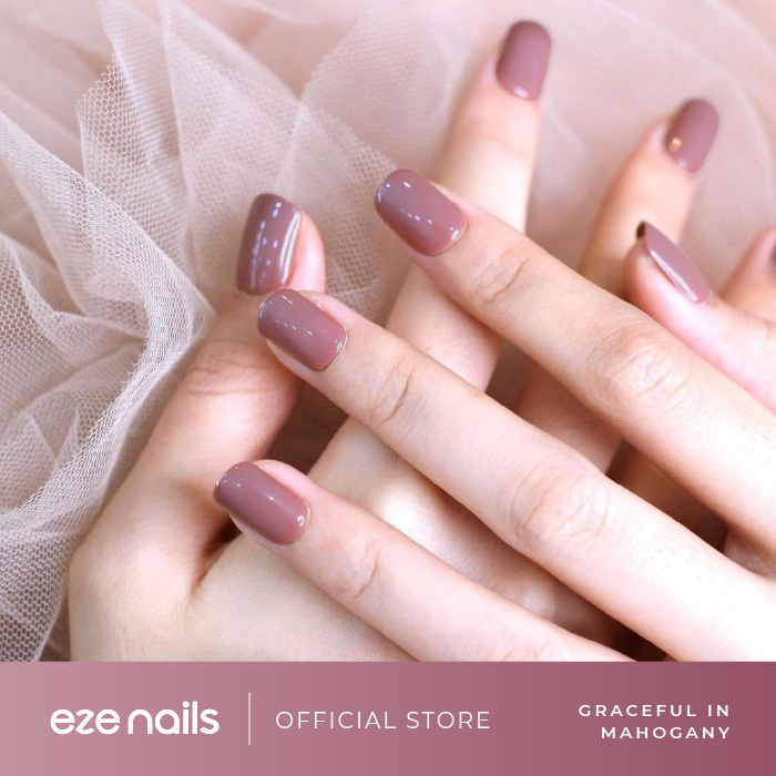 Promo Eze Nails Graceful Mahogany Spot On Manicure Kuku Palsu Tempel ...