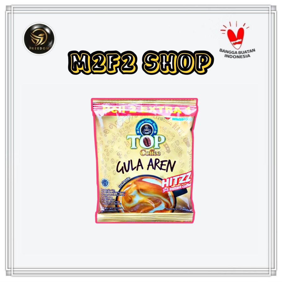 Promo Kopi Top Gula Aren Hitzz 3in1 Kopi Instan Sachet - 22 Gr (kemasan ...