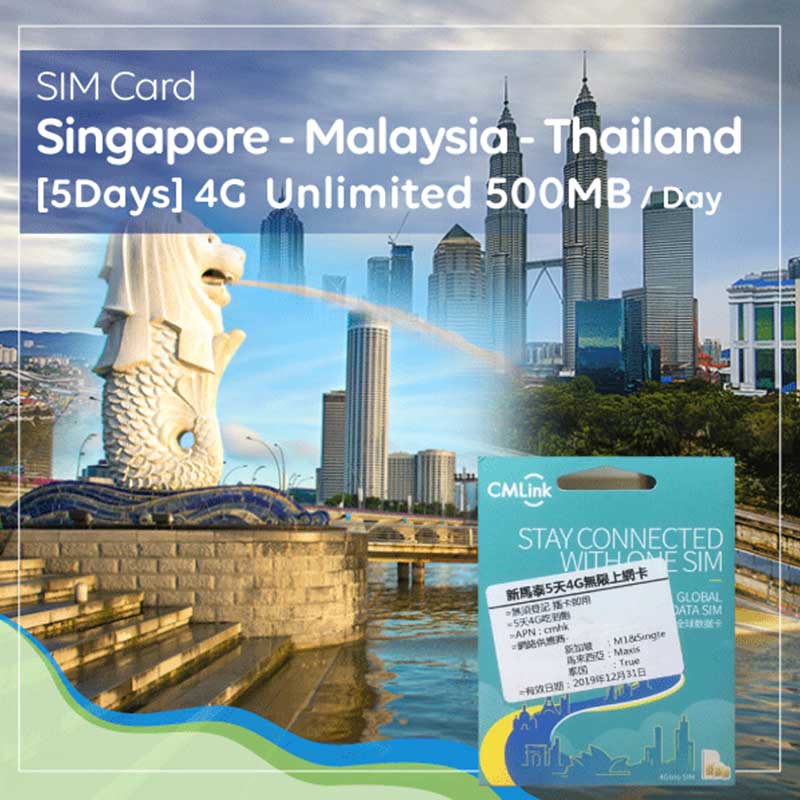 Jual SIM Card Singapore - Malaysia - Thailand [5Days] 4G Unlimited [500MB/Day] di Seller A&A ...