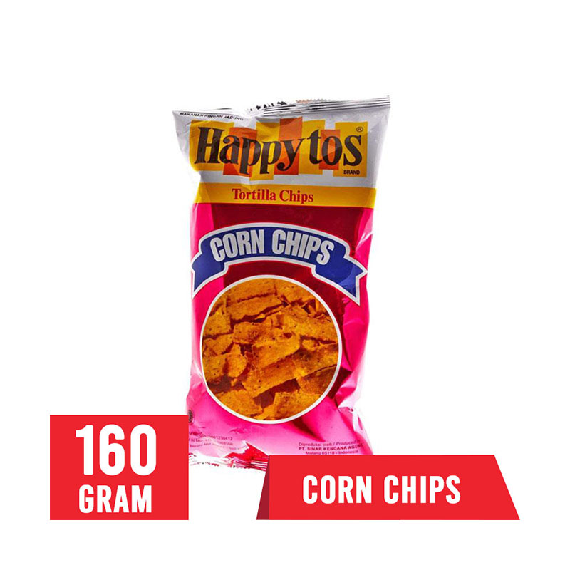 Jual Happy Tos Corn Chips Snack - Merah [160 g] di Seller Alfamart ...