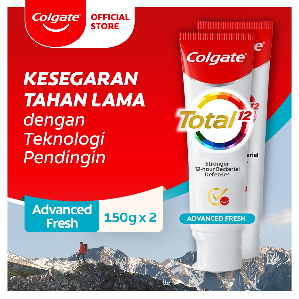 Promo Colgate Total Advanced Fresh Toothpaste Pasta Gigi [150 g/ Twin ...