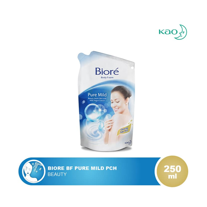 Jual Biore Body Foam Pure Mild Sabun Cair [250 mL/ Kemasan Pouch] di ...