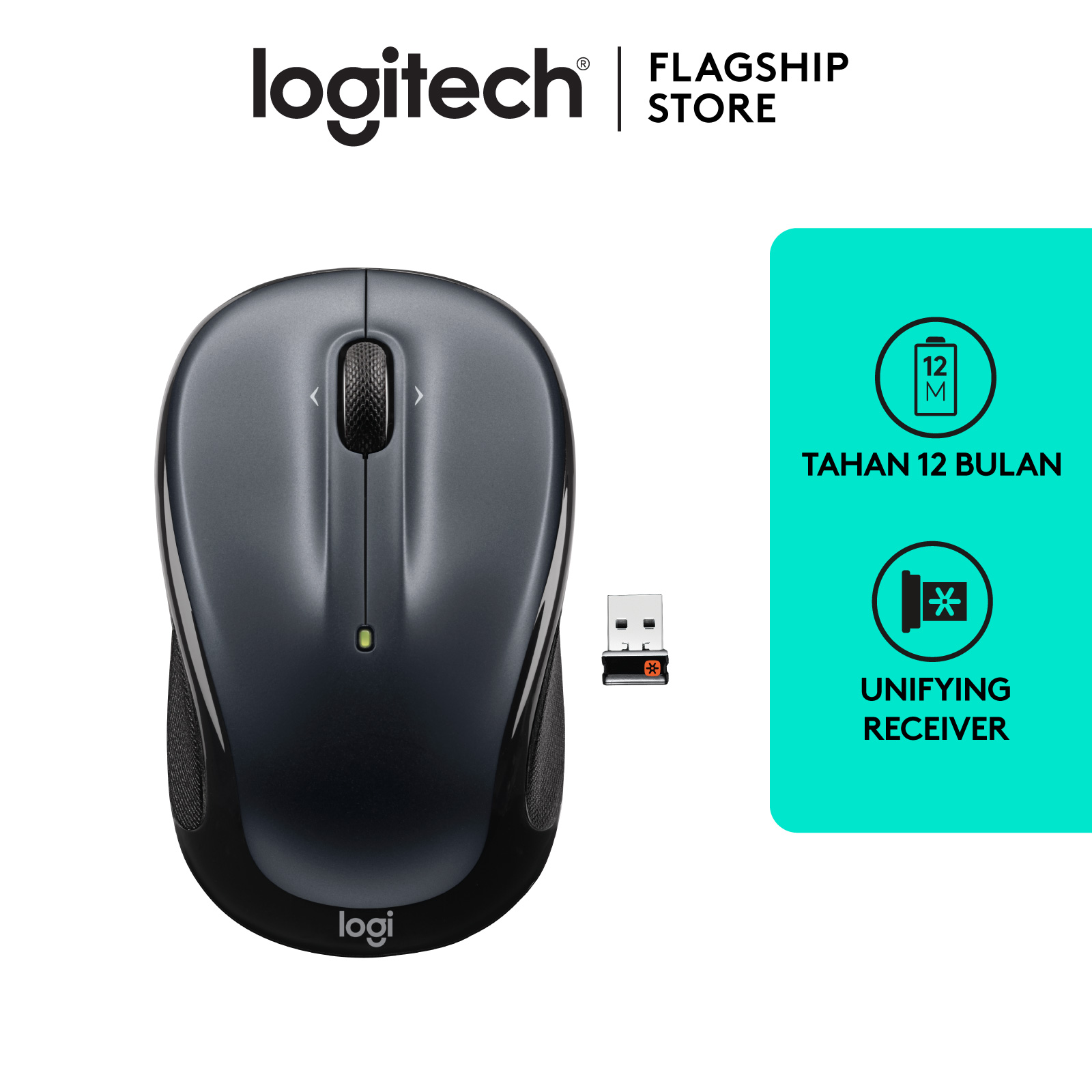 Jual Logitech M325 Wireless Mouse Dark Silver di Seller Logitech Official Store - Gudang Blibli ...