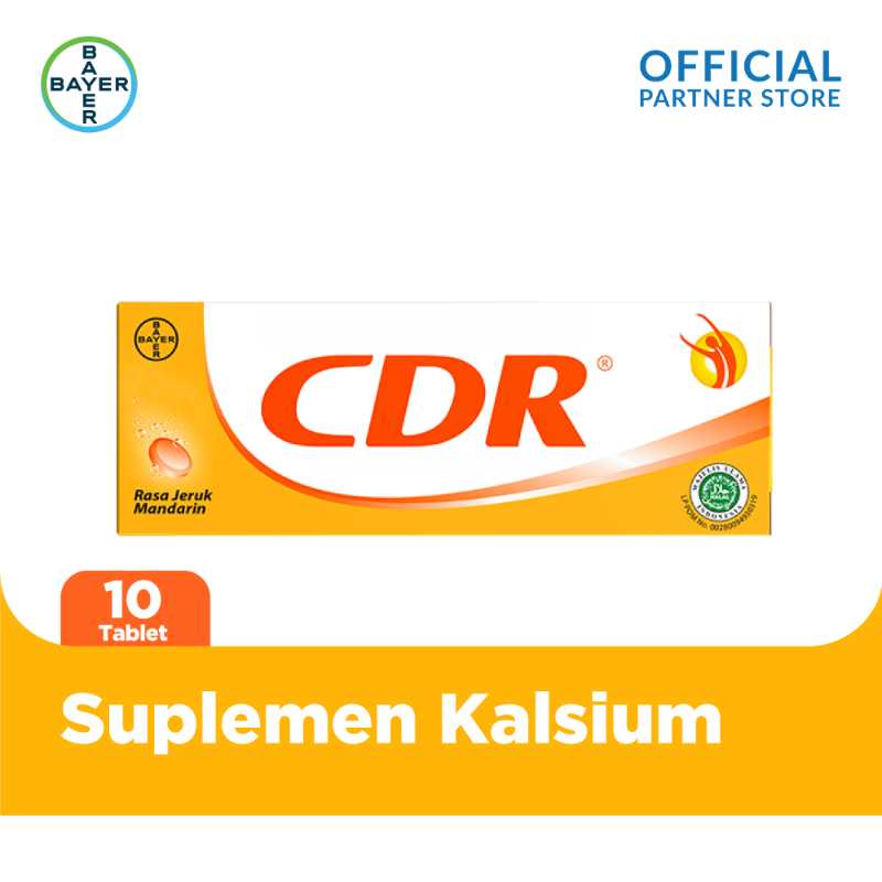 Promo CDR Suplemen Kalsium Rasa Jeruk [10 Tablet] Diskon 14% di Seller ...