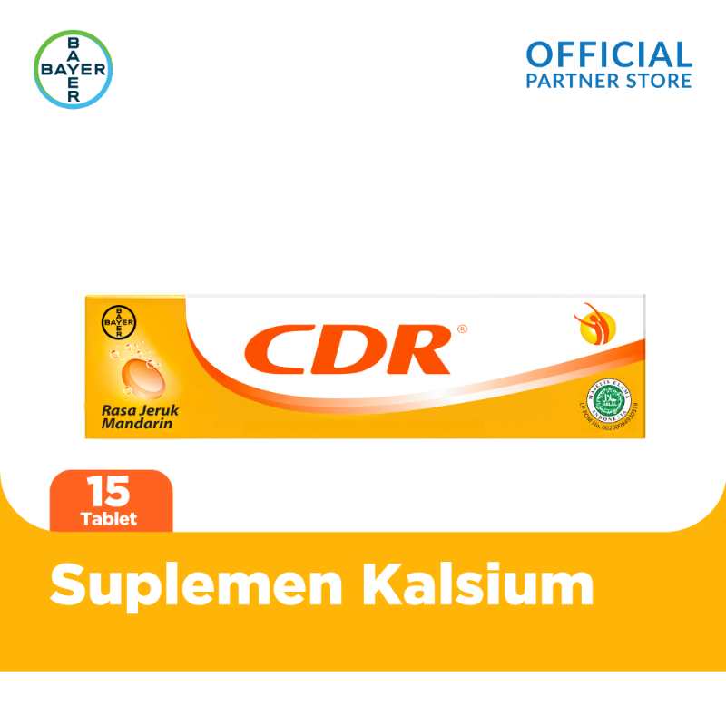 Jual CDR Suplemen Kalsium Rasa Jeruk [15 Tablet] di Seller MMOK SHOP ...