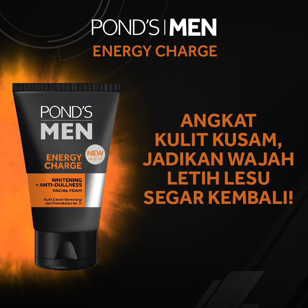 Promo Pond's Men Energy Charge Facial Foam [100 G] Diskon 11% Di Seller ...