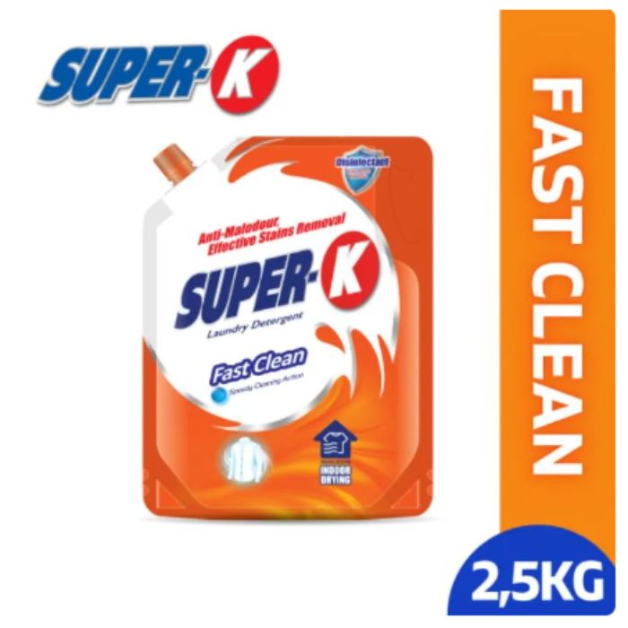 Promo Kuat Harimau Super-k Laundry Liquid Detergent Fast Clean [2.5 Kg ...