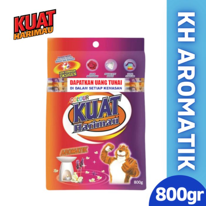 Promo Kuat Harimau Detergent Powder Colour Detergent Bubuk [800 Gr ...