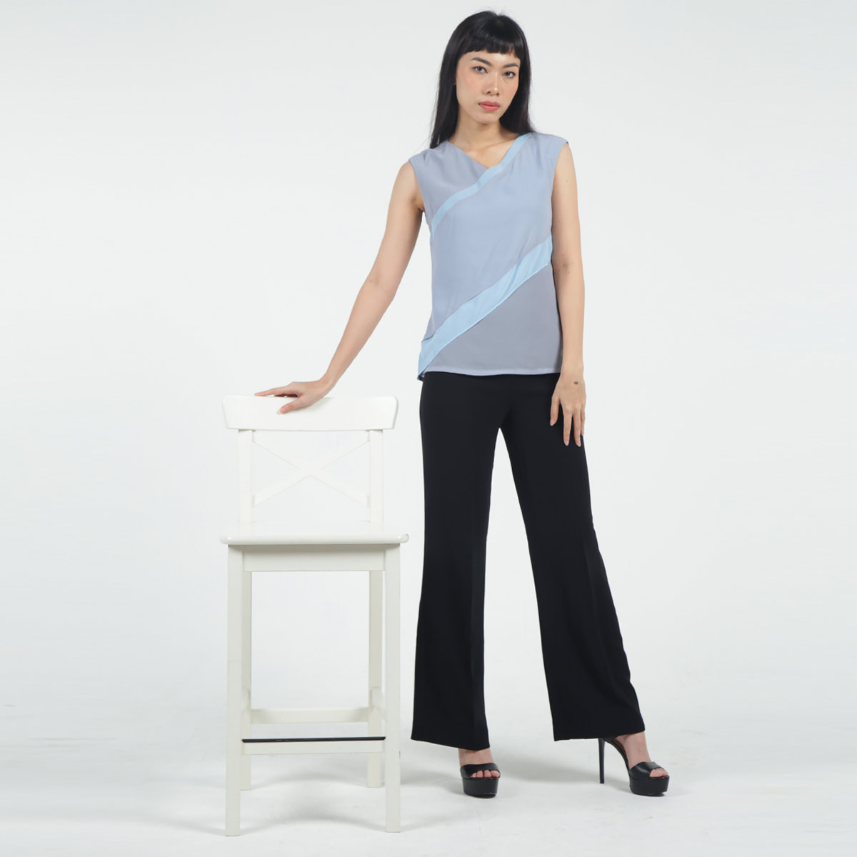 Promo Vesperine Miruka Blouse Bb1133df Mist - Mist 8 Diskon 82% Di ...