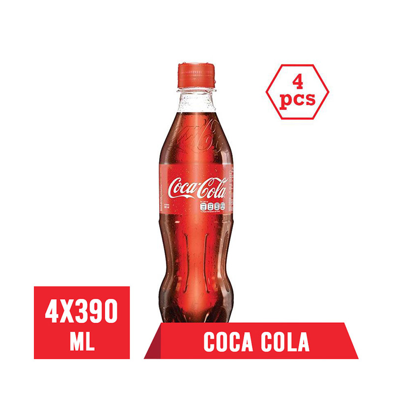 Jual Coca Cola Minuman Bersoda [390 mL/ 4 pcs] di Seller Alfamart Click ...