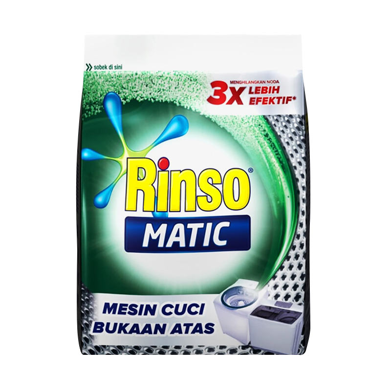 Jual RINSO Matic Top Load Polybag Deterjen Bubuk [1 kg] Hijau di Seller ...