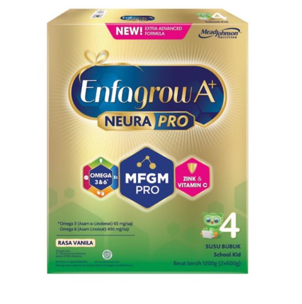 Jual Surabaya - Enfagrow A+ 4 Neura Pro Susu Formula Pertumbuhan Balita - Vanila - 1200g [2 x ...