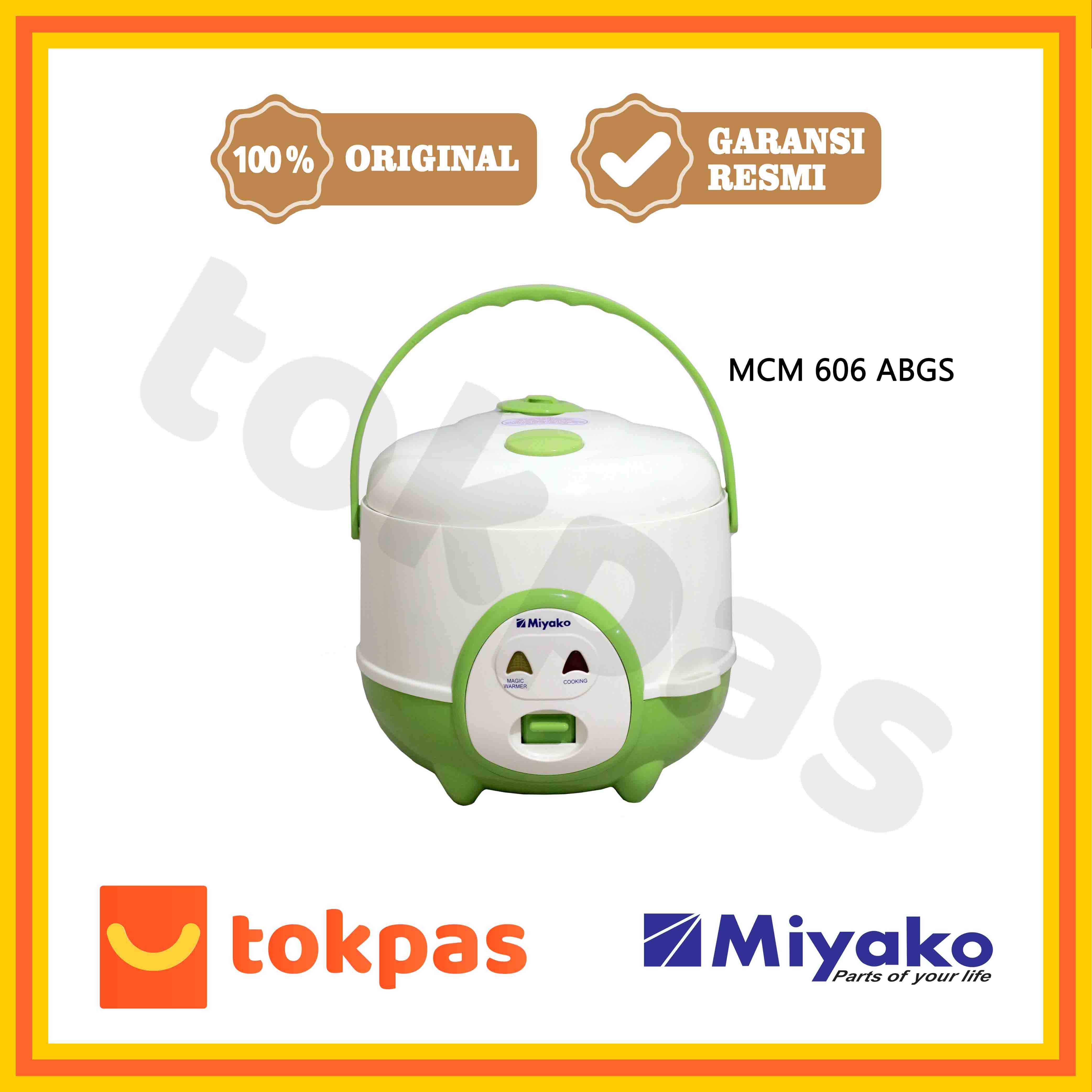 Jual Magic Com Nasi 0,63 Liter Rice Cooker Miyako MCM 606 ABGS di ...