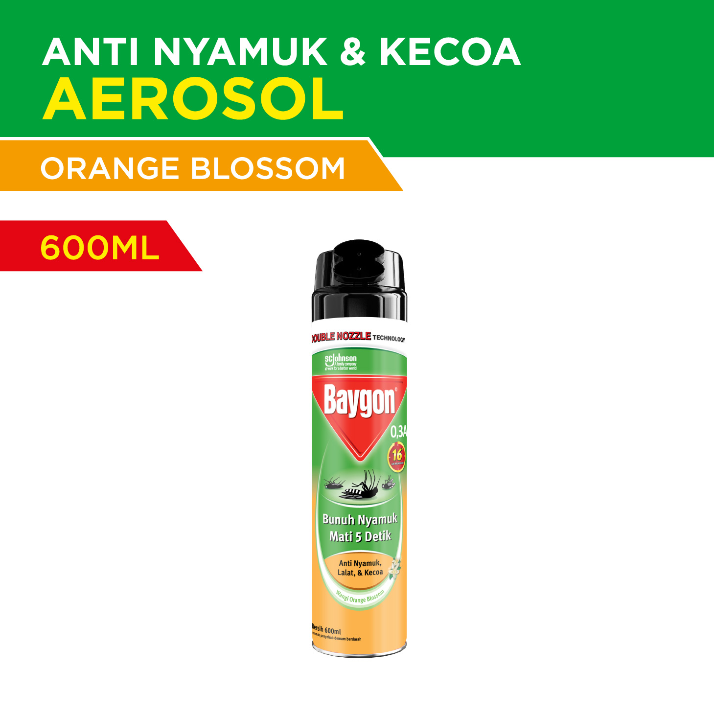 Promo Baygon Aerosol Orange Blossom Cairan Pembasmi Nyamuk dan Serangga ...
