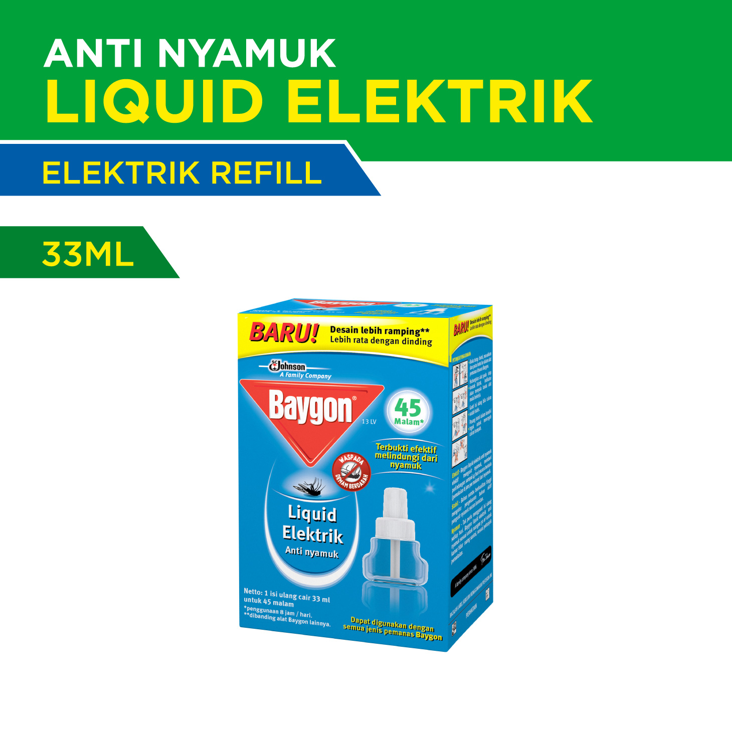 Promo Baygon Liquid Electric Regular Cairan Pembasmi Nyamuk dan ...