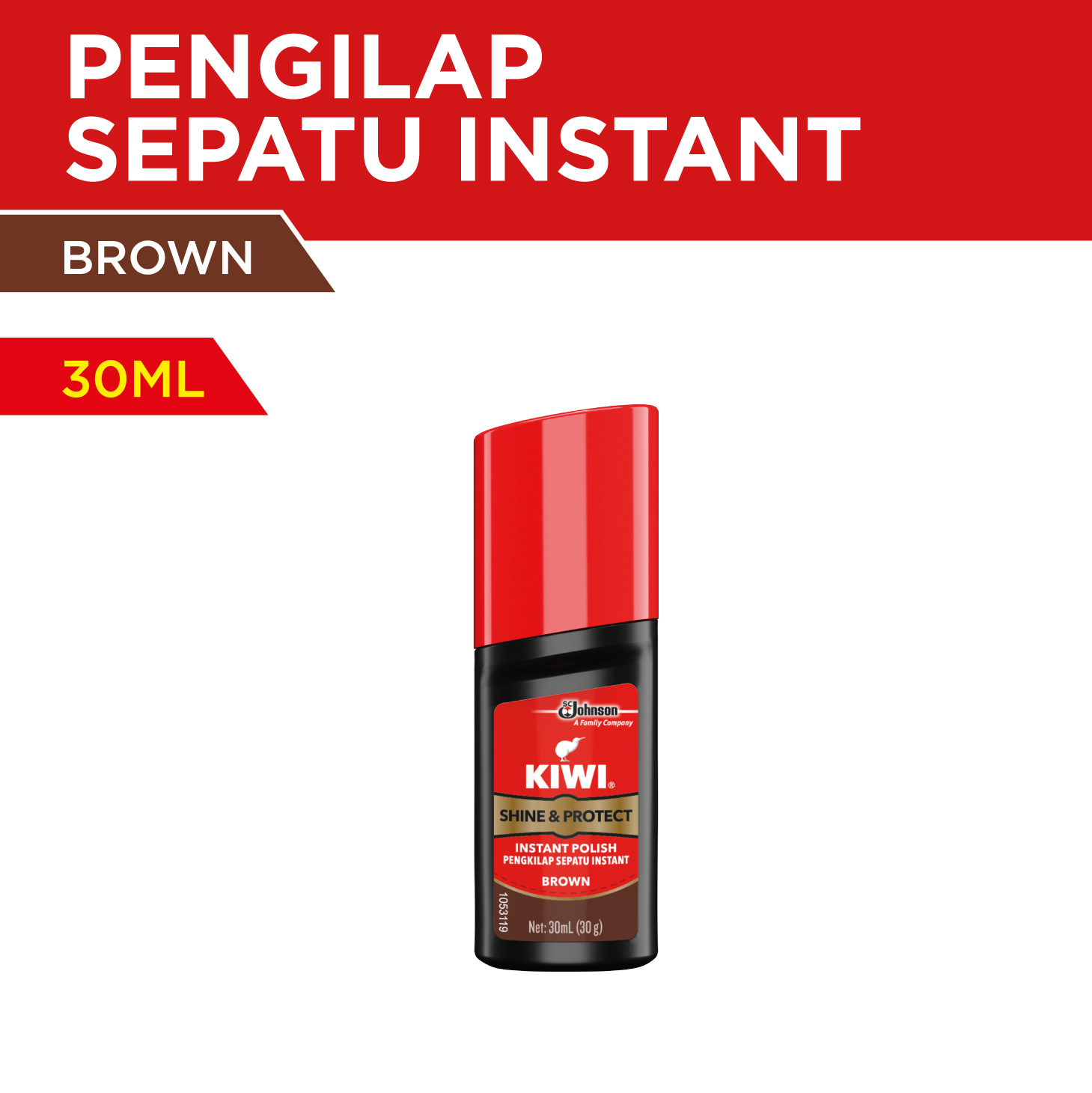 Promo Kiwi Shine & Protect Semir Sepatu - Brown [30 mL] Diskon 27% di ...