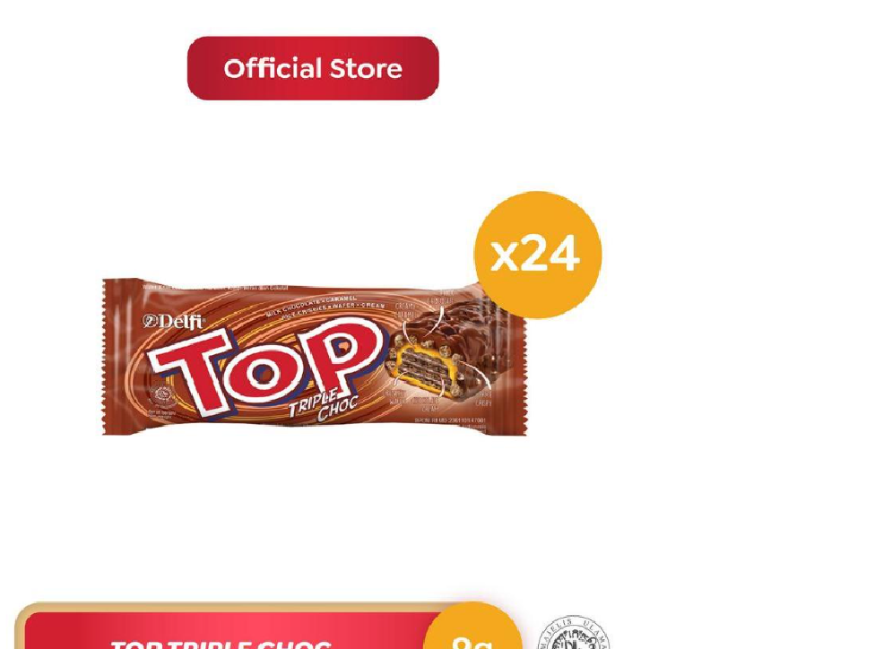 Jual Delfi Top Triple Chocolate [9g x 24 pcs] di Seller Nirwana Lestari ...