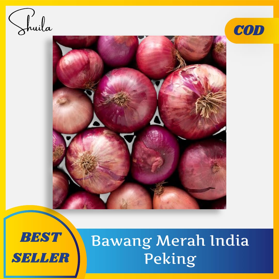 Promo Bawang Merah India Peking / Indian Red Onion 1kg Diskon 58% di ...