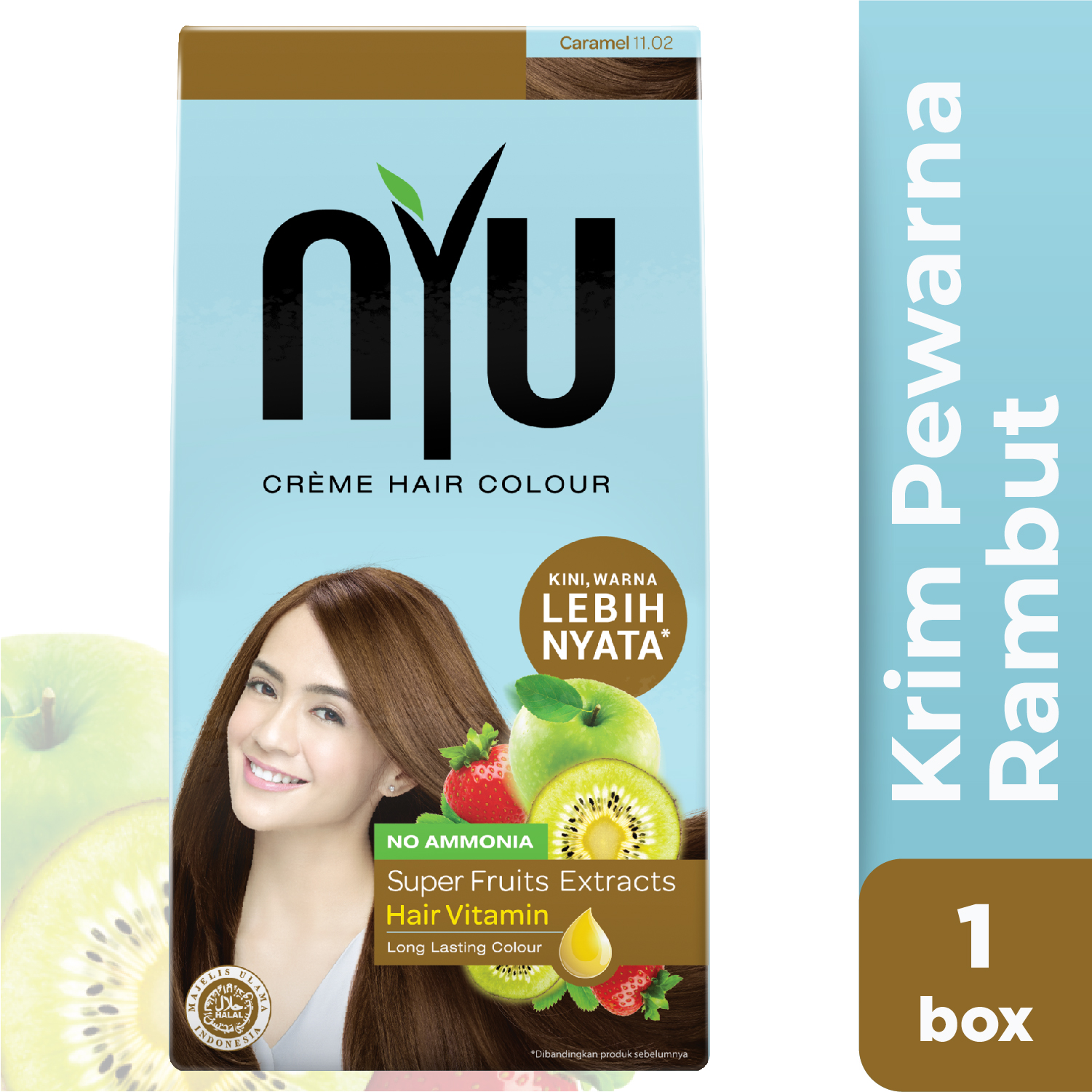 Promo NYU Creme Hair Colour Pewarna Rambut Caramel Diskon 10% di Seller ...