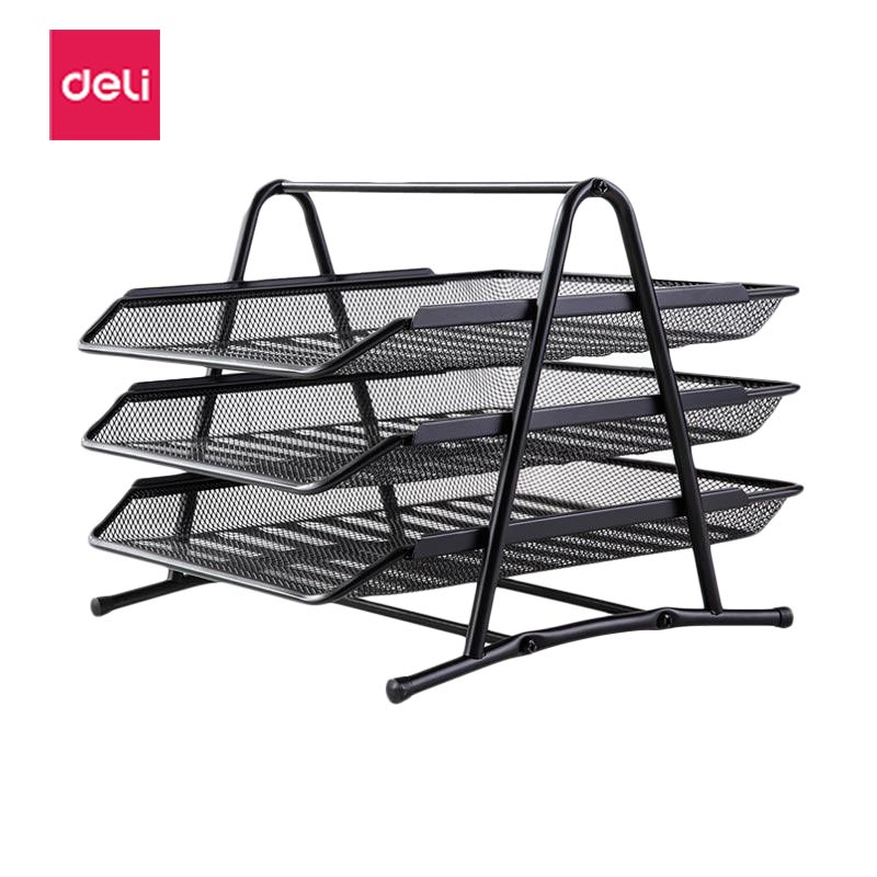 Jual Deli E9181 File Tray - Black [3 Tier] di Seller Deli - Kosambi ...