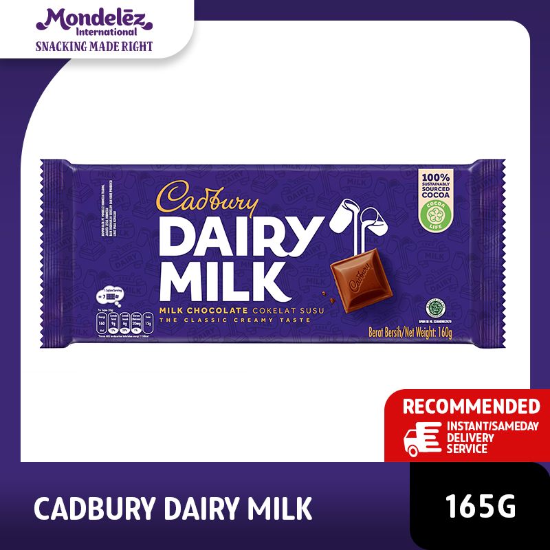 Promo Cadbury Dairy Milk Chocolate Original Regularâ 160 G Diskon 8% Di ...
