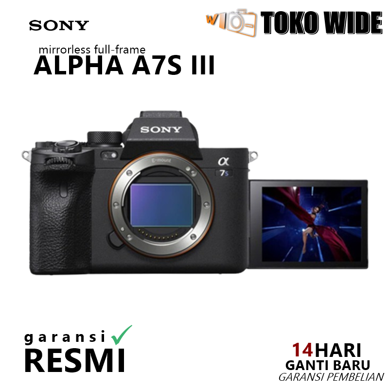 Promo [TOKO WIDE] SONY A7S III BODY SONY ALPHA A7SIII BODY ONLY GARANSI RESMI Diskon 7% di ...