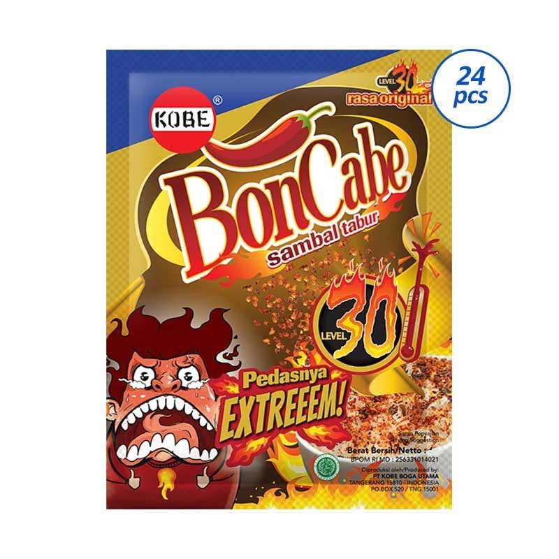 Promo KOBE Boncabe Original Level 30 Sambal Tabur [4,5 g/ 24 pcs ...