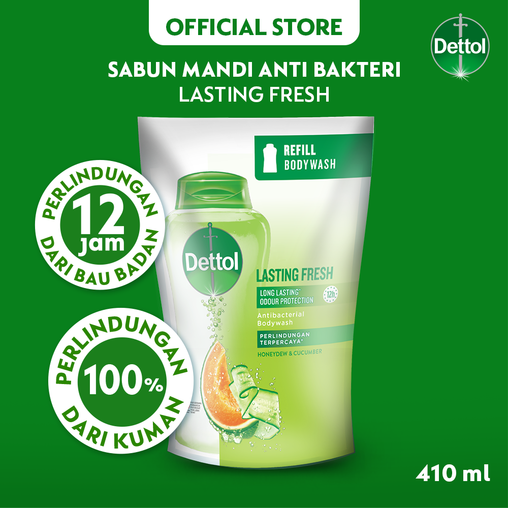 Promo Dettol Pouch Lasting Fresh Sabun Mandi [410 g] Diskon 25% di ...