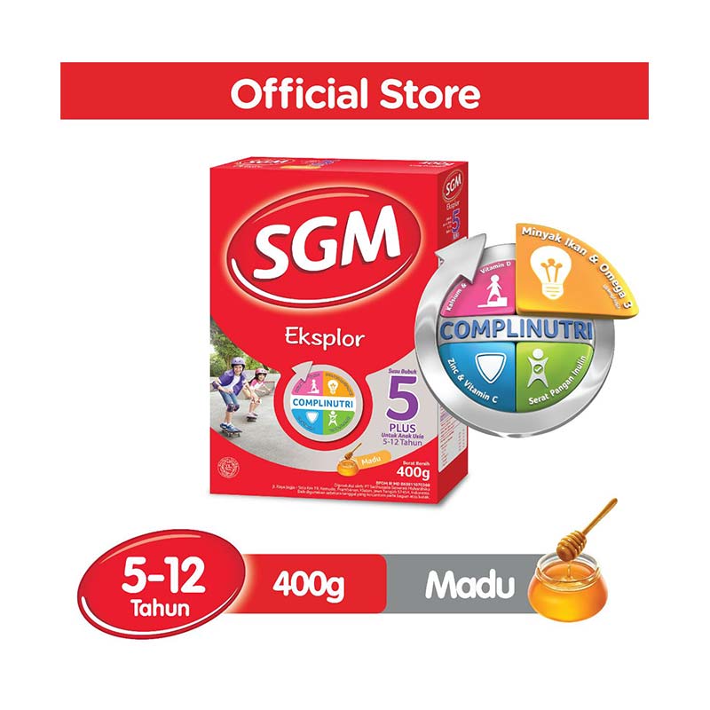 Jual SGM 5+ Madu Susu Pertumbuhan Anak [400g] di Seller TOKO SUSU DARA ...